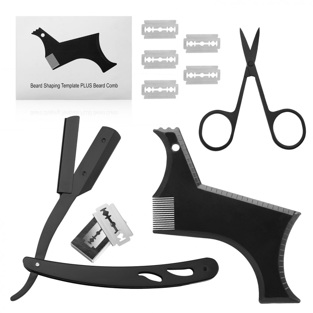 Housmile Beard Retouching Kit, Men’s Professional Premium Beard Kit ...