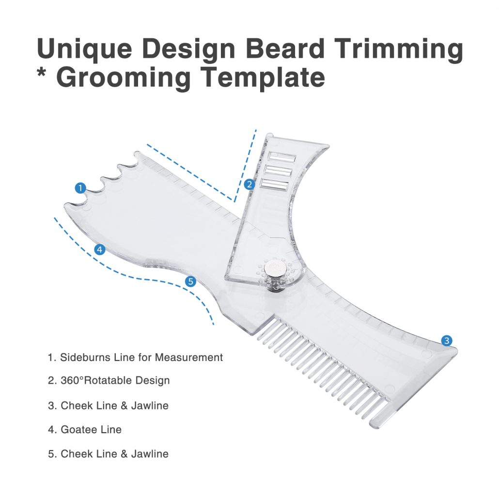 Housmile Adjustable Beard Shaping Tool Beard Styling Template for Men ...