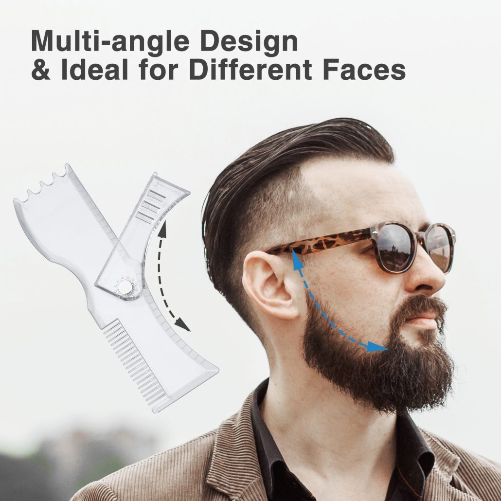 Housmile Adjustable Beard Shaping Tool Beard Styling Template for Men ...